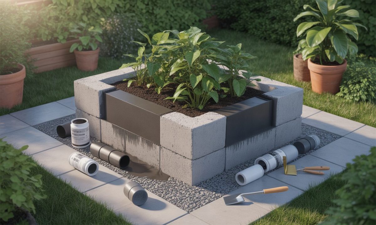 Etancheite Jardiniere Parpaing